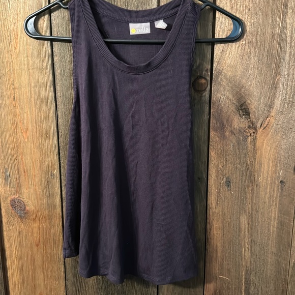 Zella | Tops | Zella Eggplant Purple Crop Tank Workout Top | Poshmark